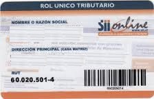 RUT ROL Unico Tributario Chile. SII SERVEL e-RUT